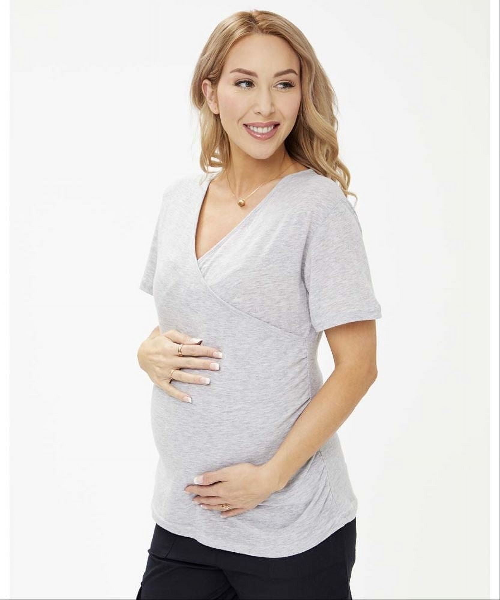 Times Two Short Sleeved Nursing Maternity Top, Blouses & Tops ...