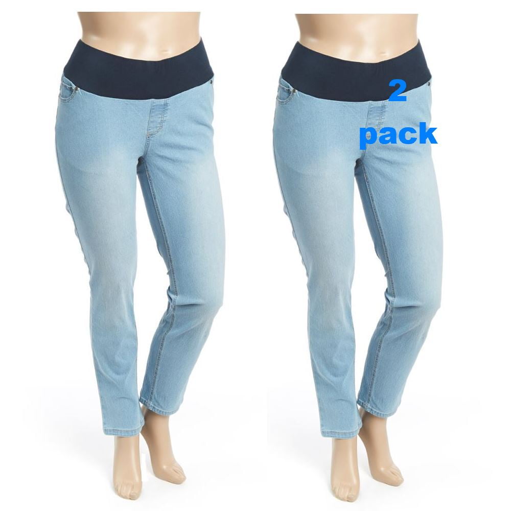 Times Two Super Soft Underbelly Denim Skinny Five Pocket Maternity Jean ...