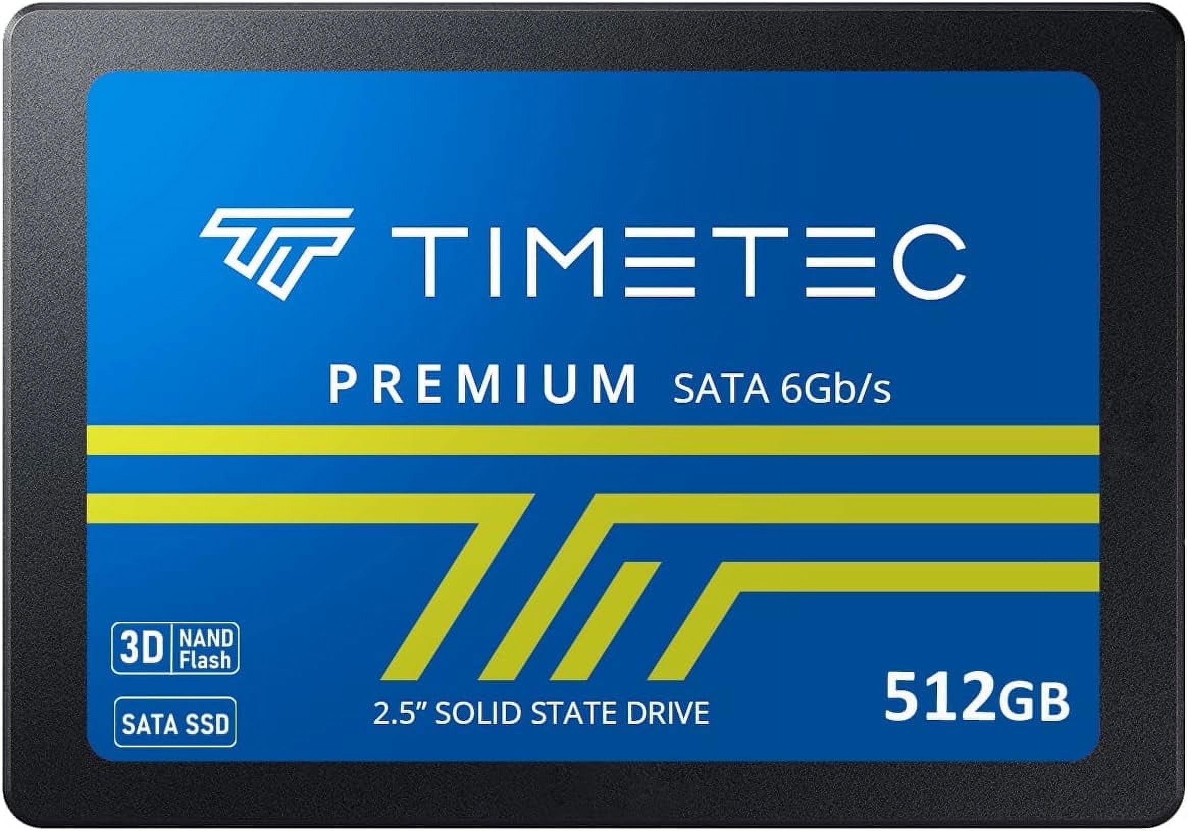 Timetec 512GB SSD 3D NAND SATA III 2.5 Inch Internal Drive for PC and ...