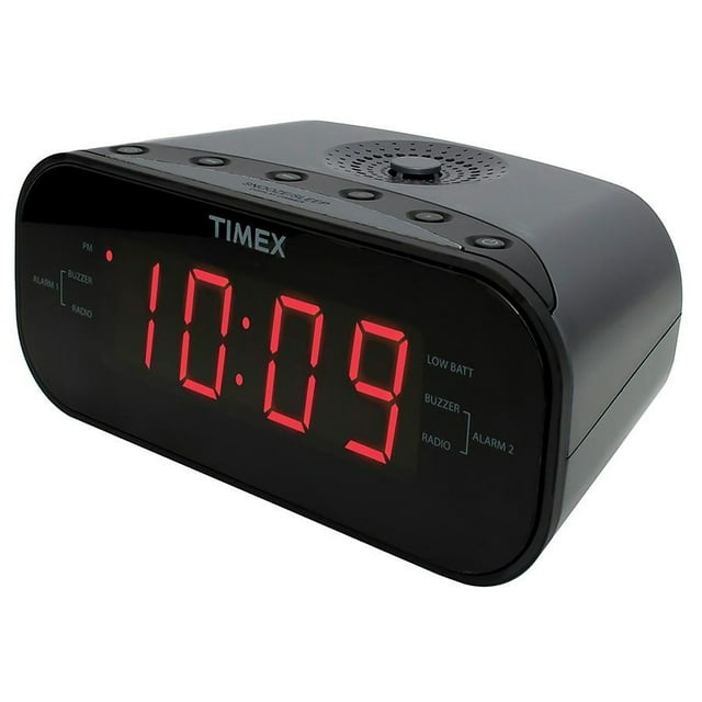 Timex Audio T231GRY2 AM/FM Dual Alarm Clock Radio with Digital Tuning ...