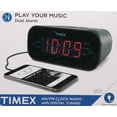 Timex Audio T231GRY2 AM/FM Dual Alarm Clock Radio with Digital Tuning ...