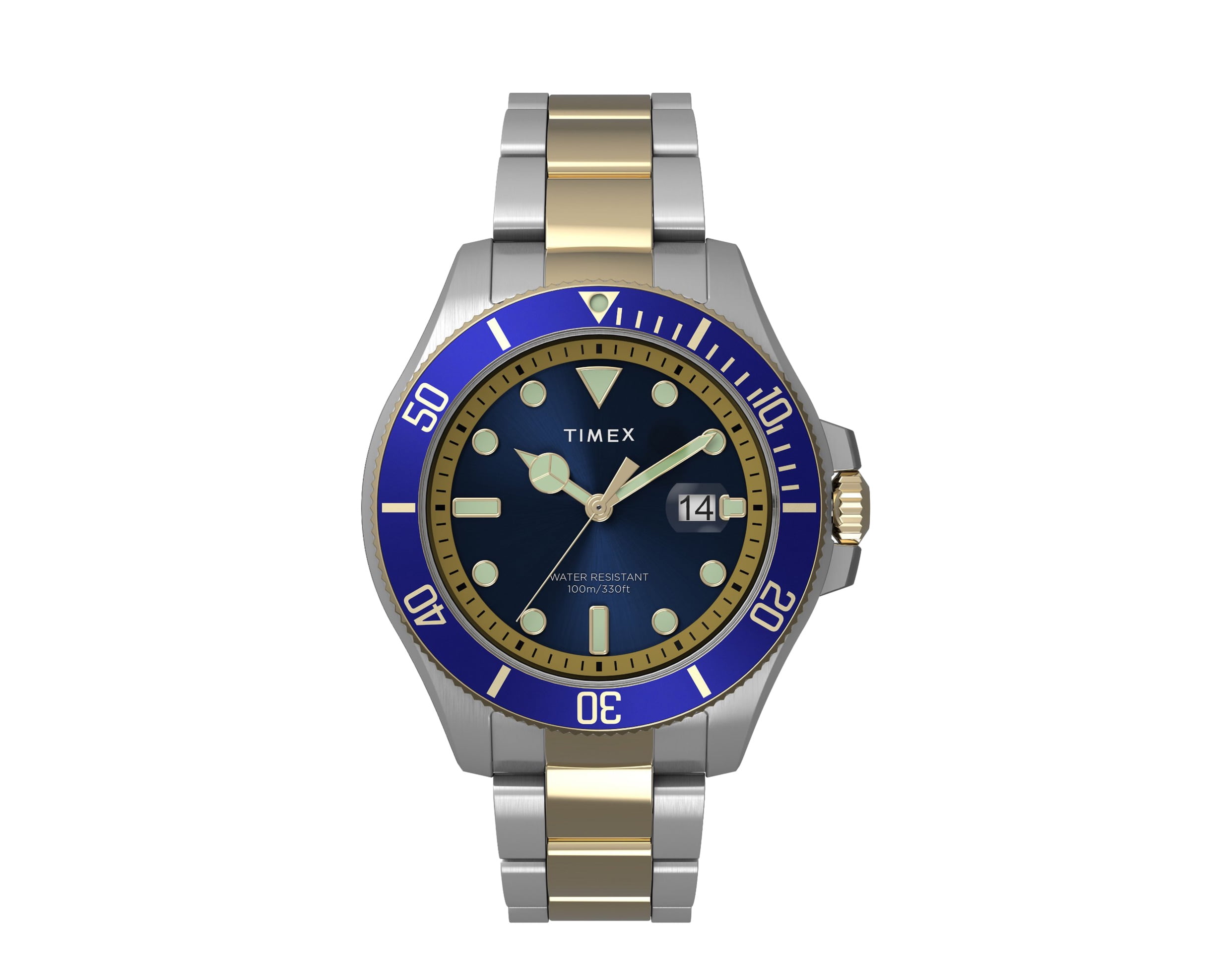 Timex Harborside Two-Tone 43Mm Mens Watch - Walmart.com