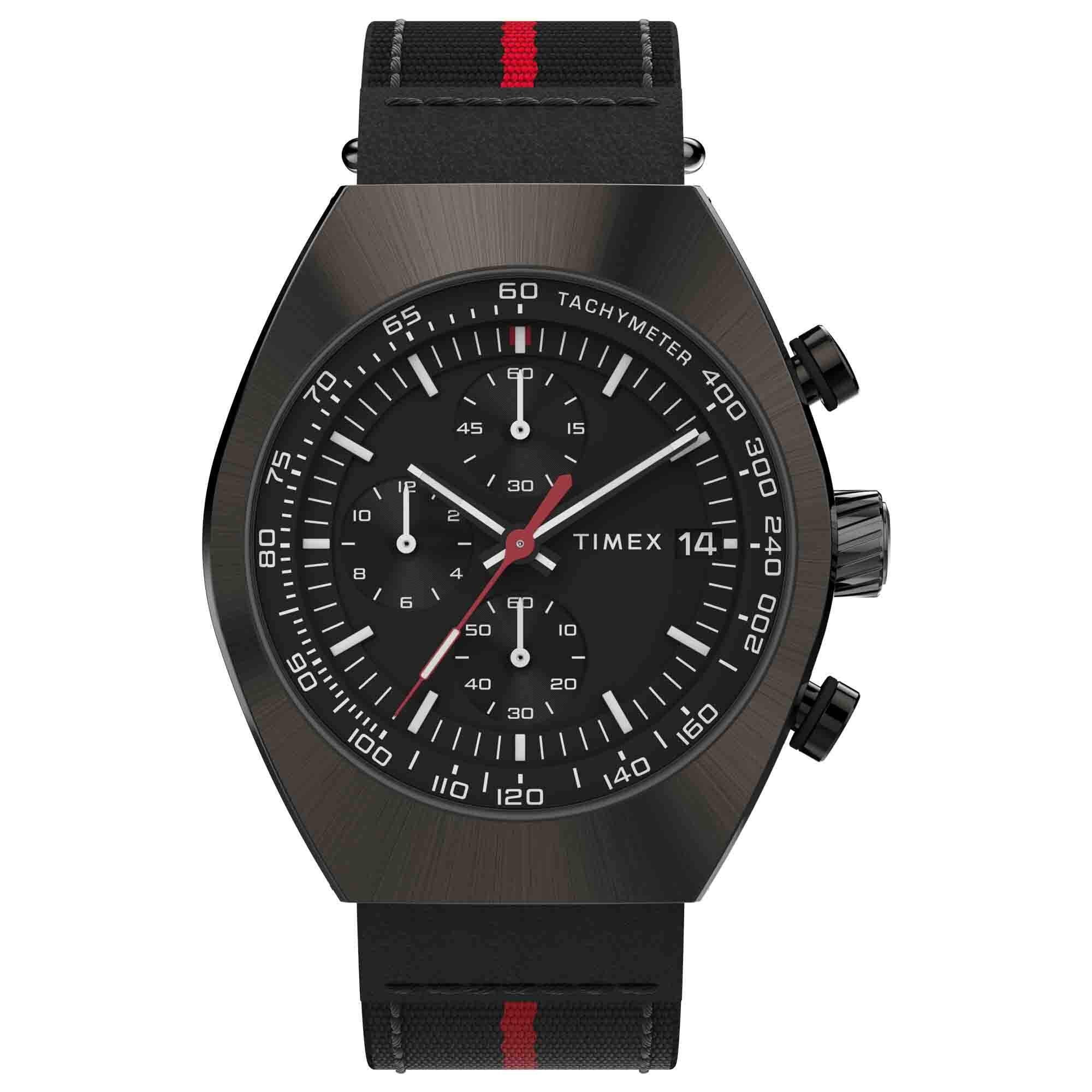 Timex Legacy Tonneau Chronograph 42mm Black - Walmart.com