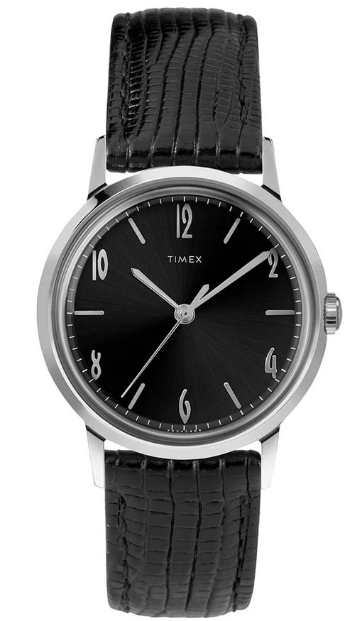 Timex Marlin Hand-Wound 34mm Leather Mens Watch - Walmart.com