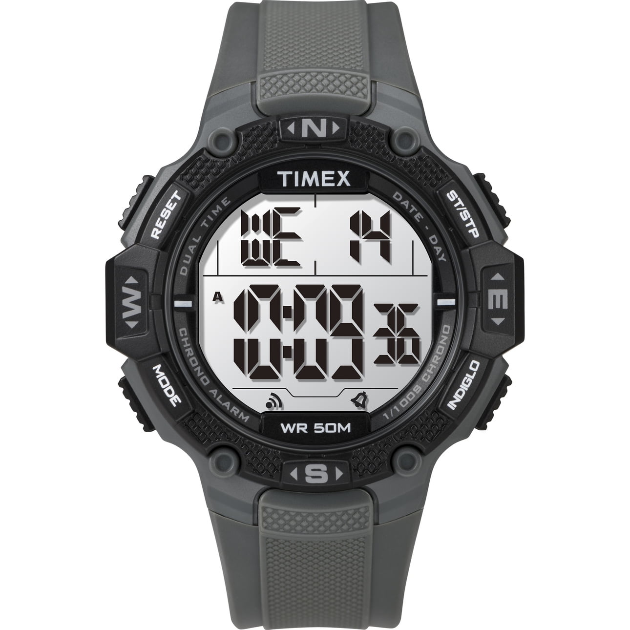 Timex Men's DGTL Rugged 46mm Watch – Black Case with Black Resin Strap ...