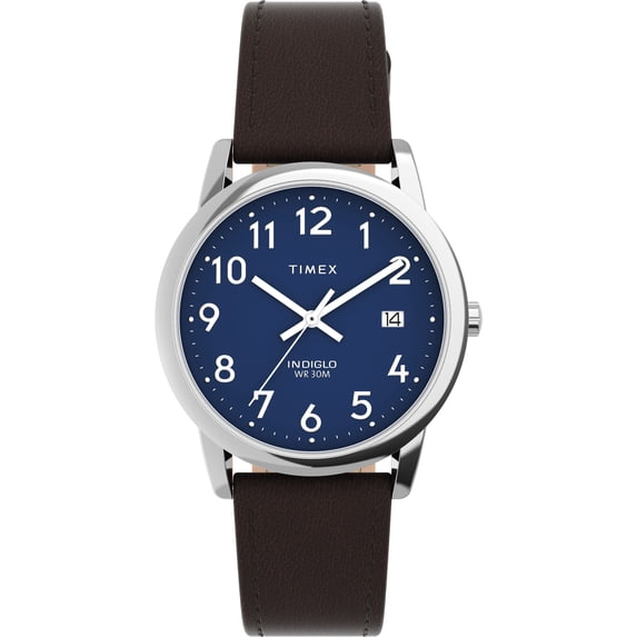 Timex Men's Easy Reader Brown Sustainable Strap - Walmart.com
