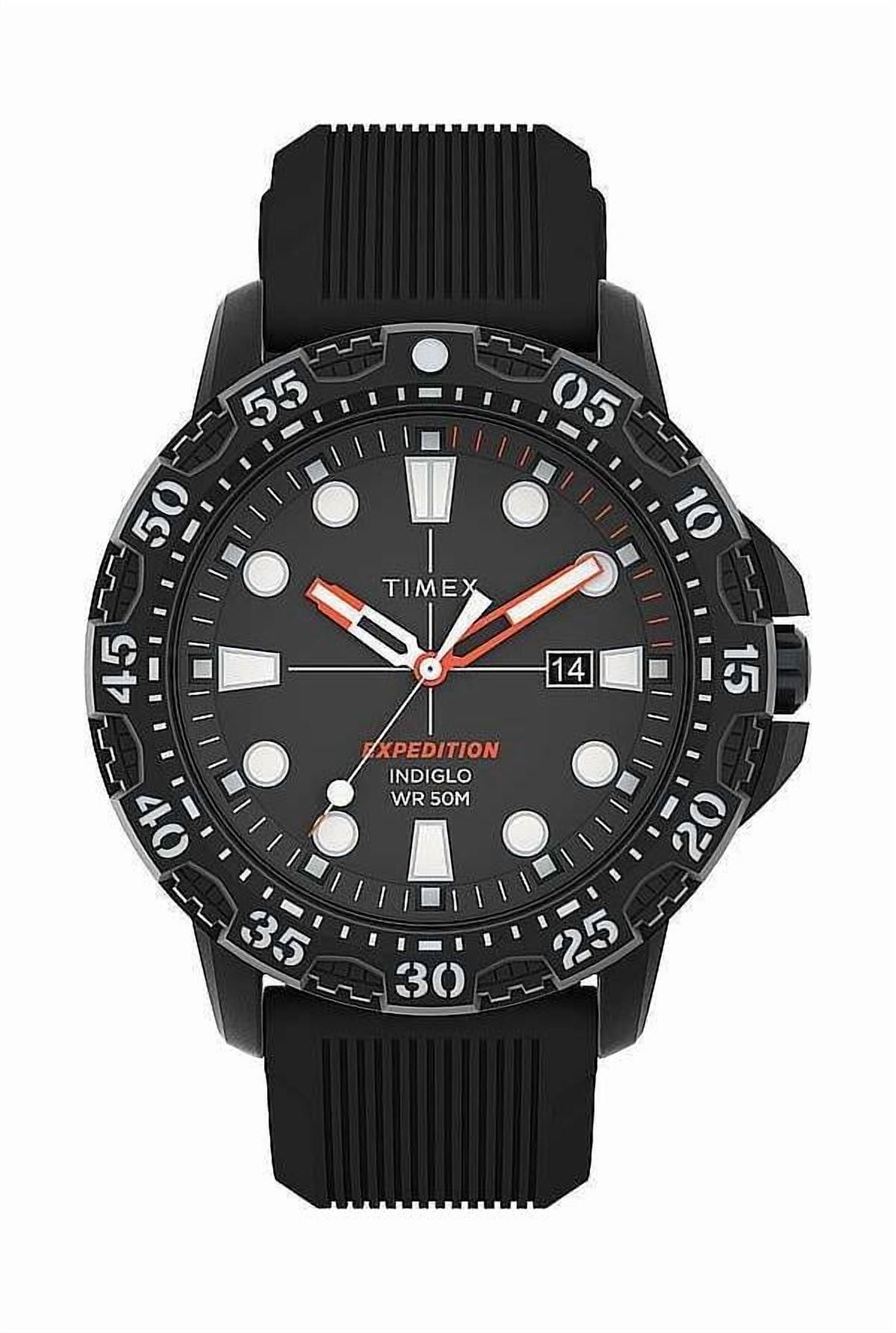 Timex Men's Expedition Gallatin 44mm Rugged Black Case Dial with ...