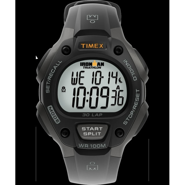 Timex Men's Ironman 30-lap Watch - T5E901 Gray/Black Resin - Walmart.com
