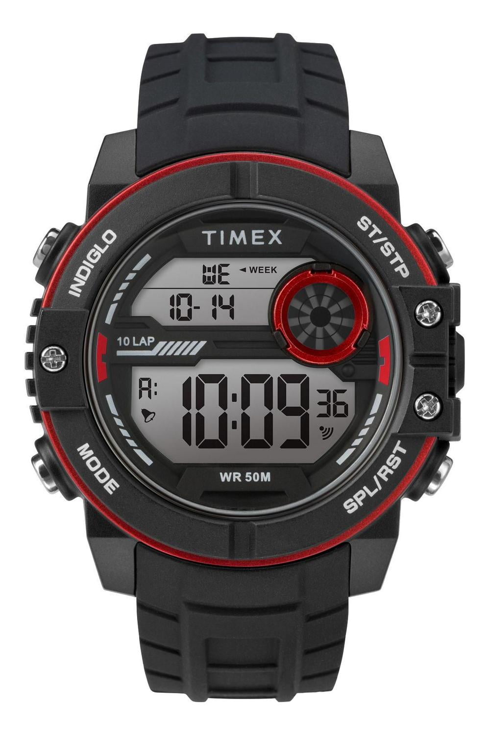 Timex Men's Sphere 45MM Chrono Silicone Strap Watch - Walmart.com
