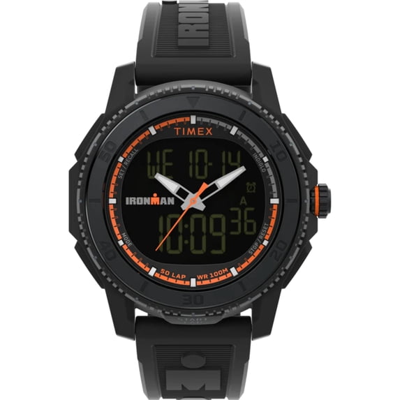 Timex Men's Ironman Triathlon Adrenaline Ana-digi 46mm Watch - Black ...