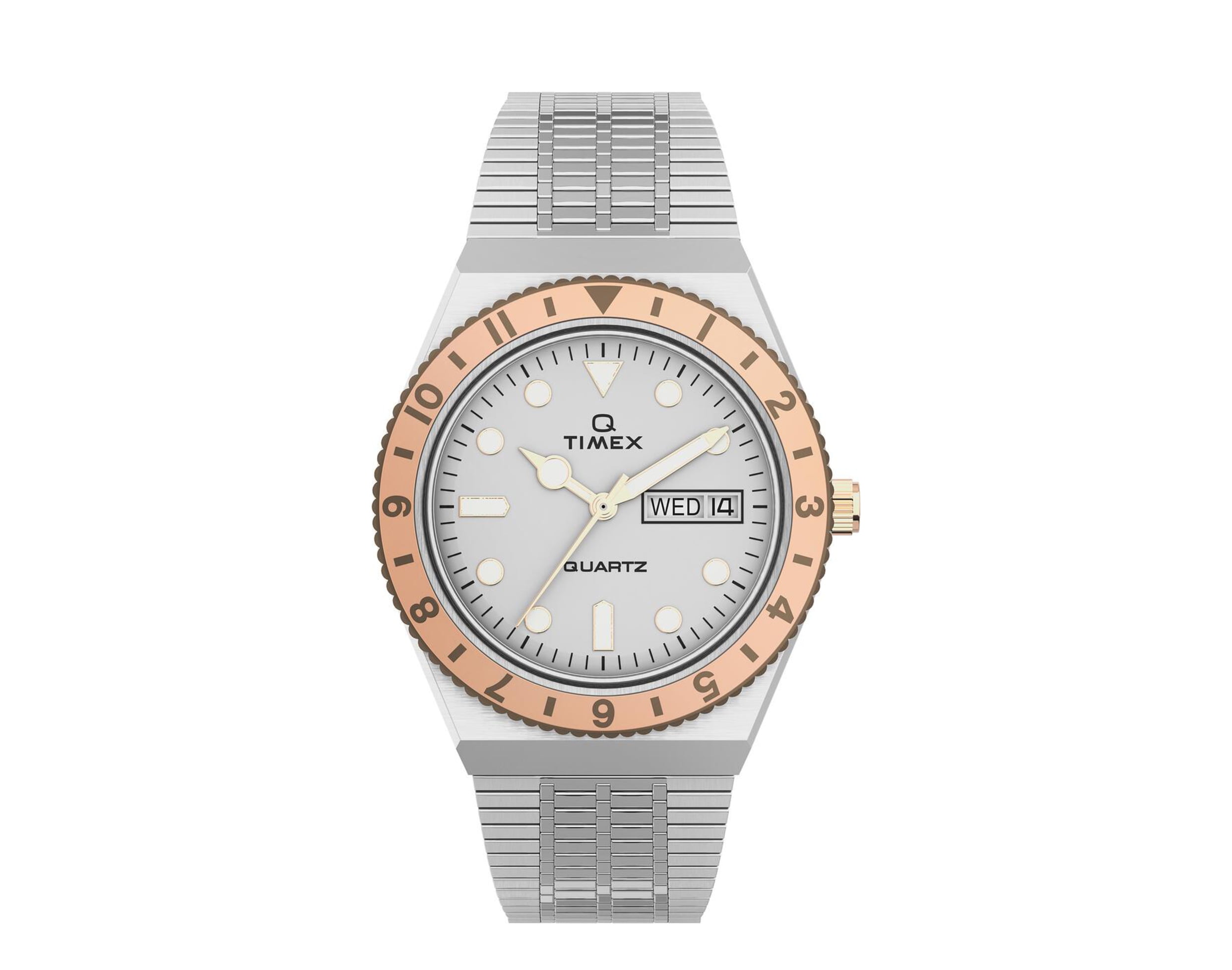 Timex Q 36mm Stainless Steel Bracelet Women's Watch - Walmart.com