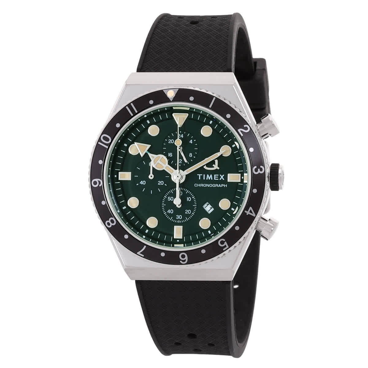Timex Q 3-Time Zone Chronograph Mens Watch - Walmart.com