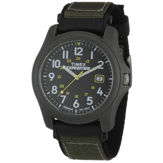Timex T42571 Expedition Camper Nylon Performance Strap QuickDate ...