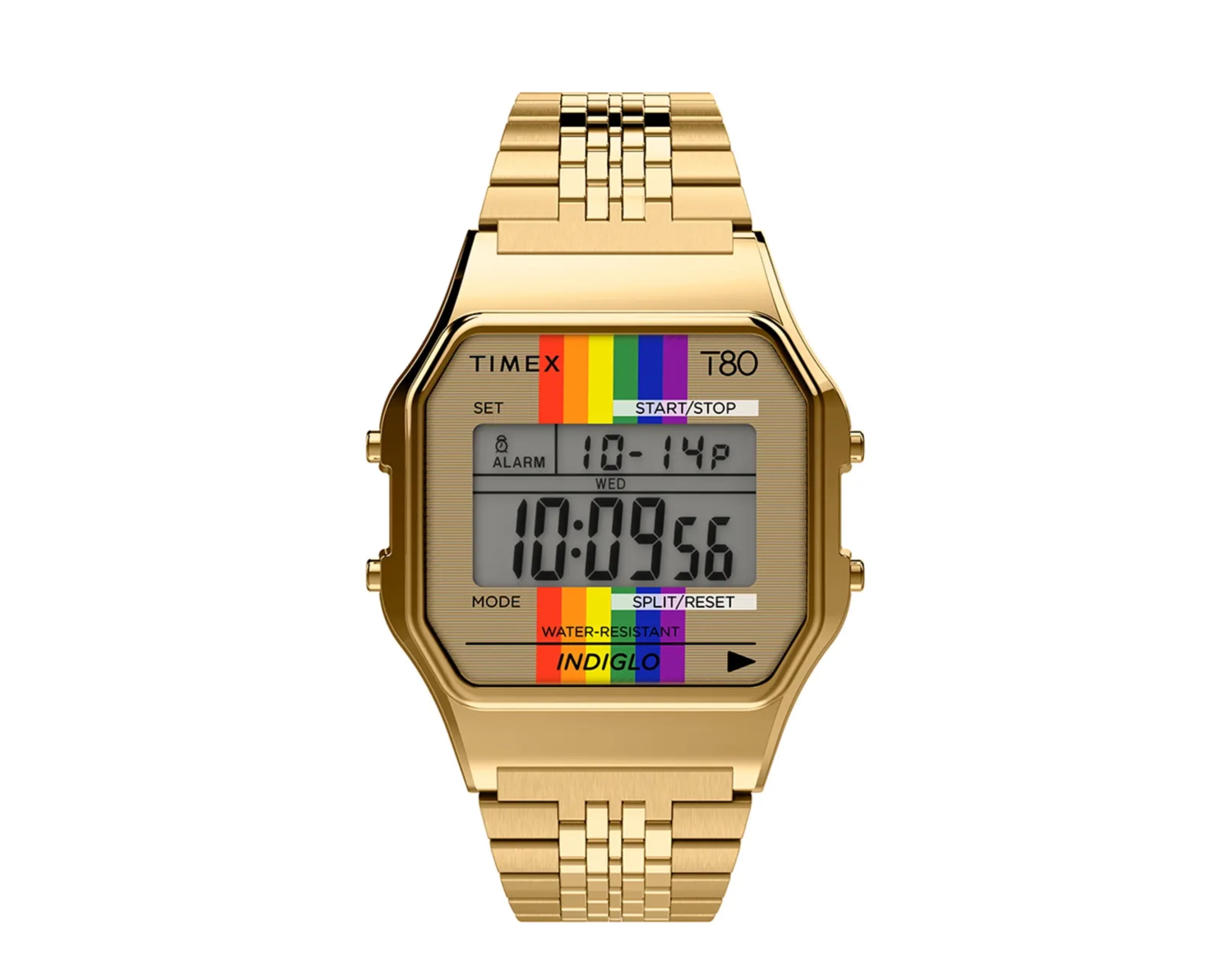 Timex T80 Rainbow 34mm Stainless Steel Bracelet Watch - Walmart.com