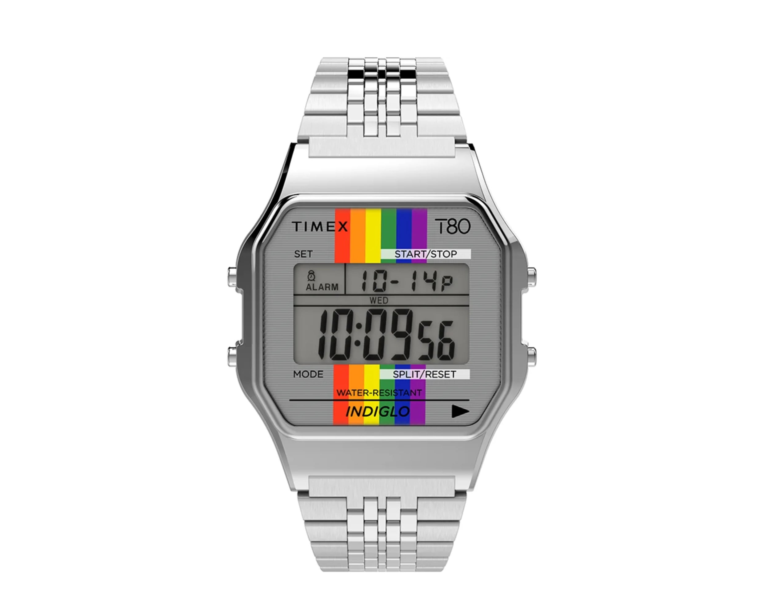 Timex T80 Rainbow 34mm Stainless Steel Bracelet Watch - Walmart.com