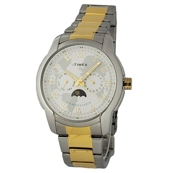 Timex TW2R56800 Multifunction Men's Analog Watch Two-Tone Steel ...