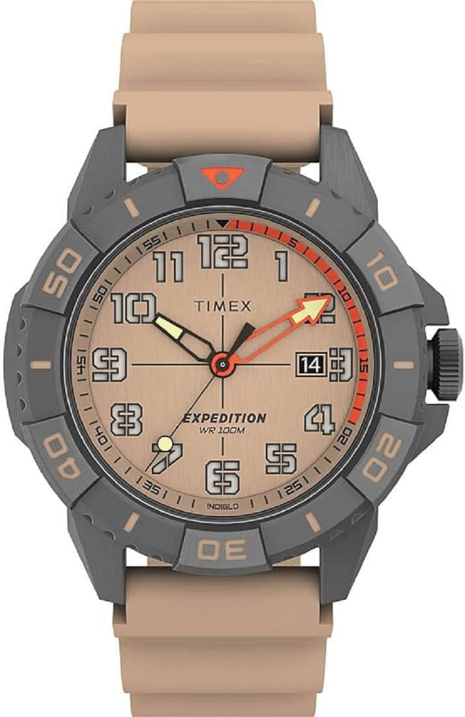 Timex TW2V40900 Expedition North Ridge Beige Silicone Strap Watch ...
