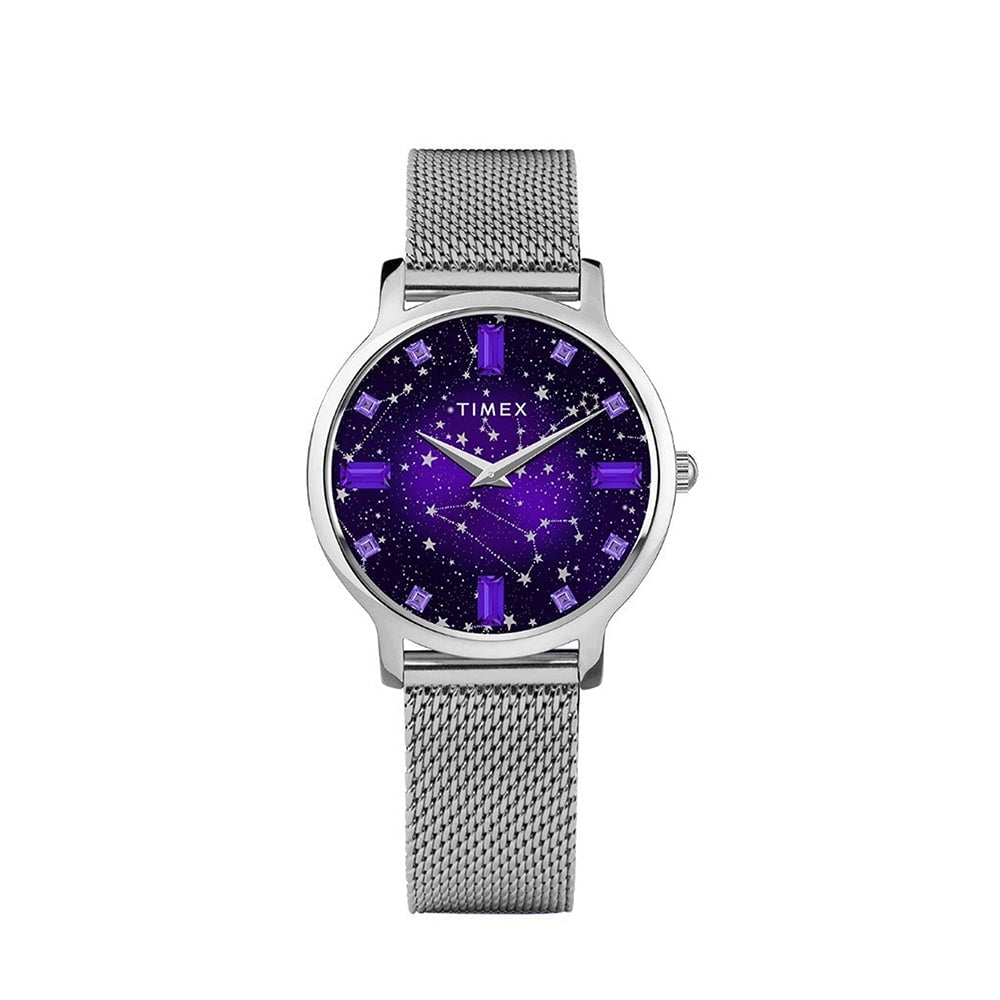 Timex TW2V52000 Women's Transcend Celestial Purple Dial Watch - Walmart.com