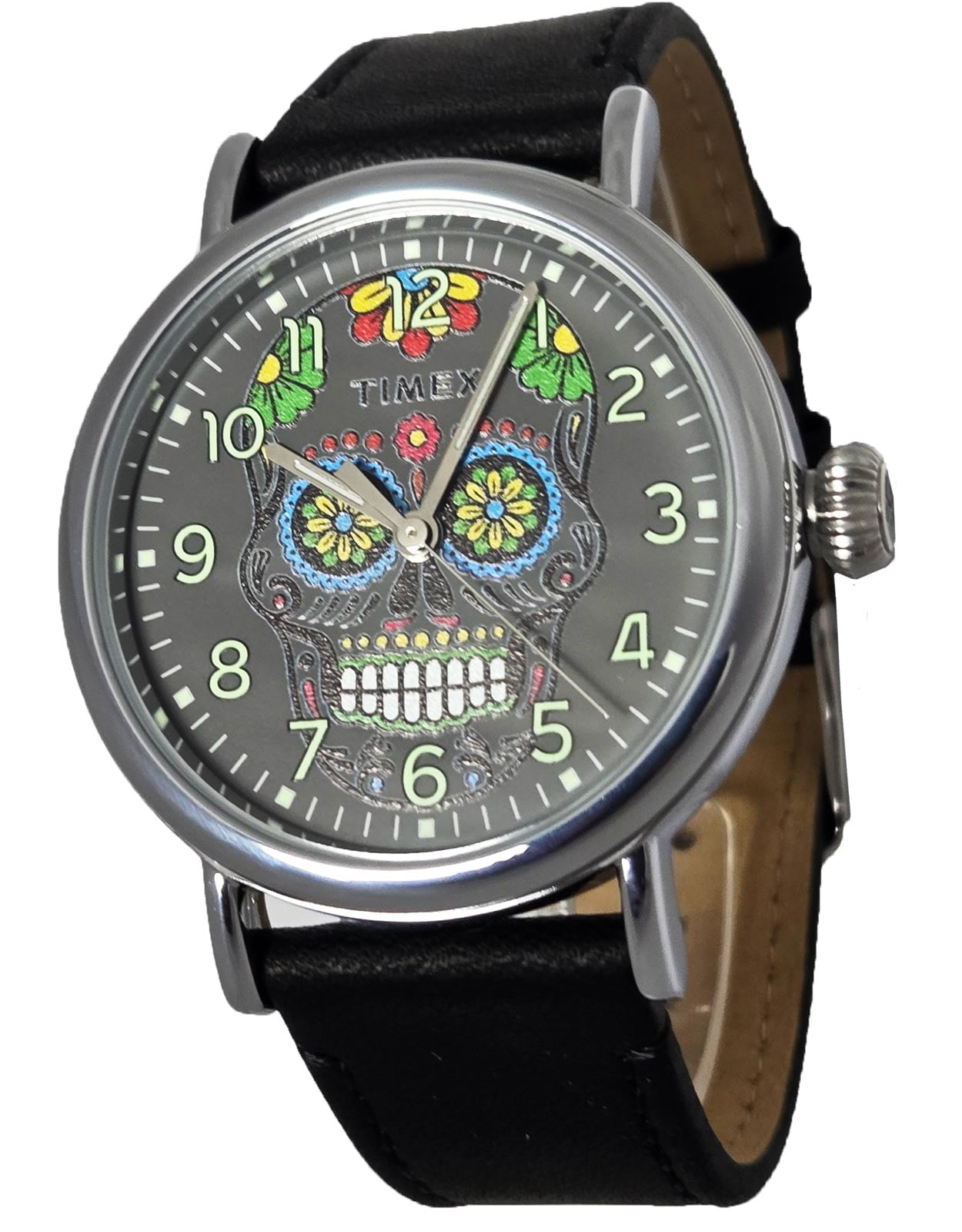 Timex TW2V67500 Dia de los Muertos Men's Analog Round Watch Black ...
