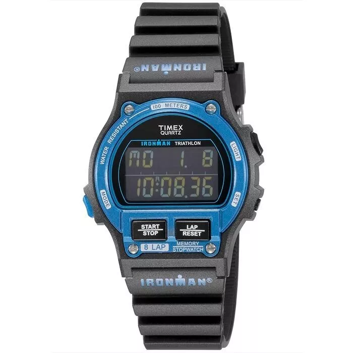 Timex TW5M54400 Ironman 8 Lap 39mm Men's Black Watch - Walmart.com