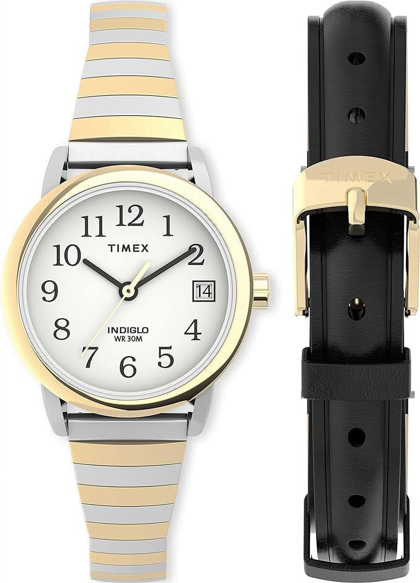 Timex TWG030200 Easy Reader Ladies Expansion And Leather Strap Box Set - Walmart.com