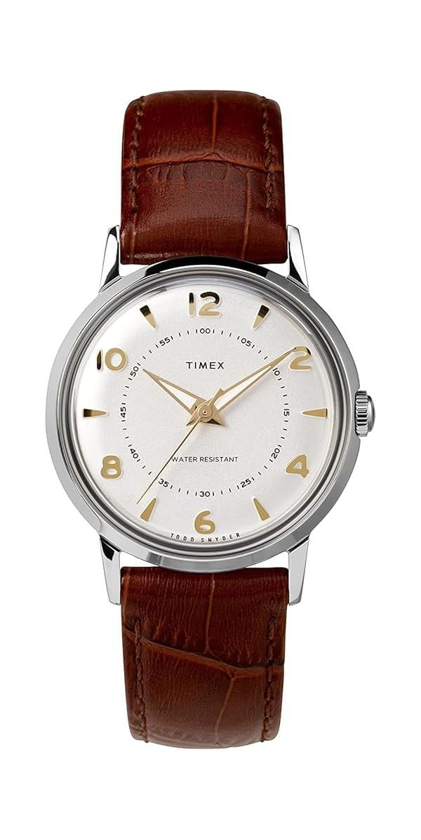 Timex Todd Snyder Welton Leather Mens Watch TW2T57000 - Walmart.com
