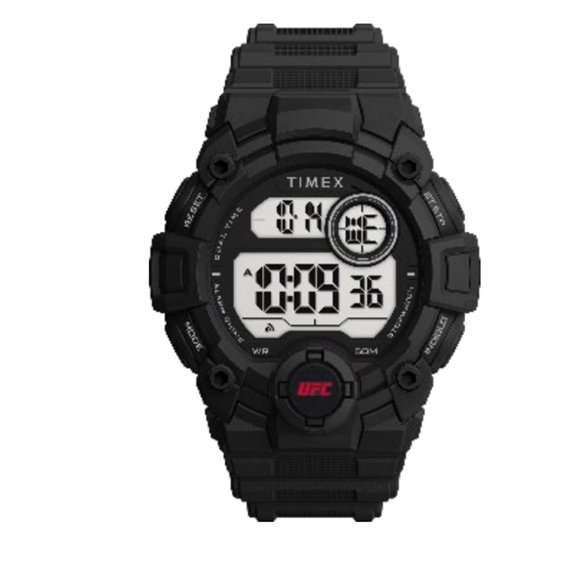 Timex UFC Men's Rematch 50mm Watch - Black Strap Digital Dial Black ...