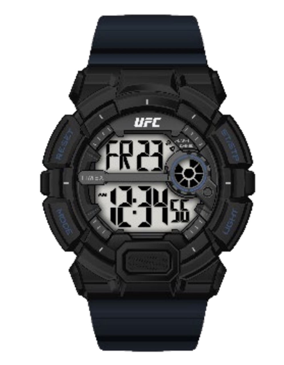 Timex UFC Men's Striker 50mm Watch - Black Strap Digital Dial Black ...