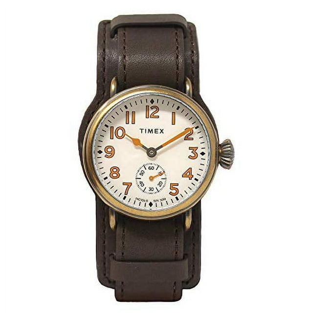 Timex Welton 38 mm Leather Strap Watch TW2R87900 - Walmart.com