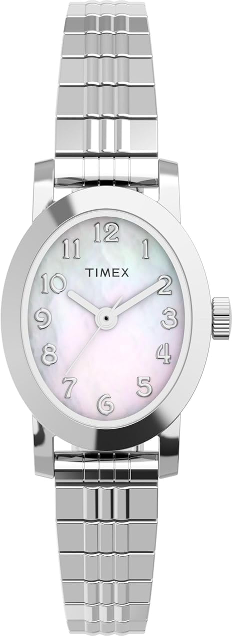 Timex, Women's Cavatina Watch, 18mm, Silver-Tone Band - Walmart.com