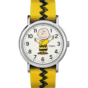 Timex x Peanuts Unisex Weekender 38mm Watch – Snoopy, Red Strap ...
