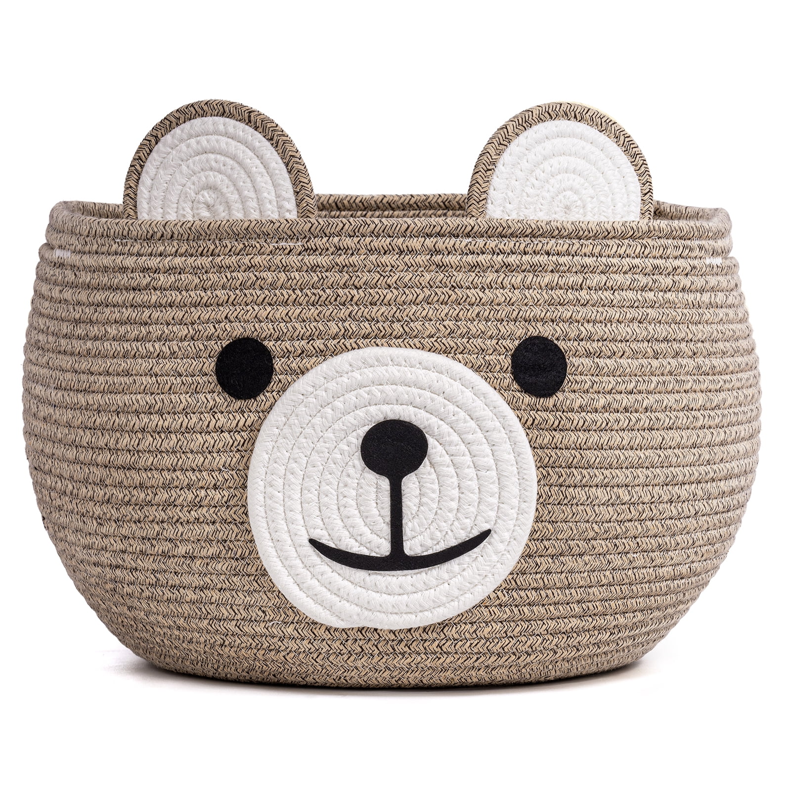 Timeyard Cotton Rope Baby Basket, Baby Gift Basket Nursery Laundry ...