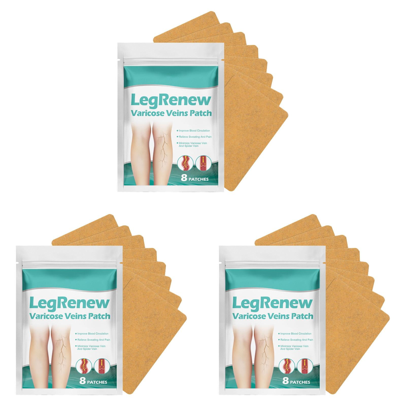 Timilk 3PC Varicose Veins Patch, Spider Veins Treatment for Legs ...