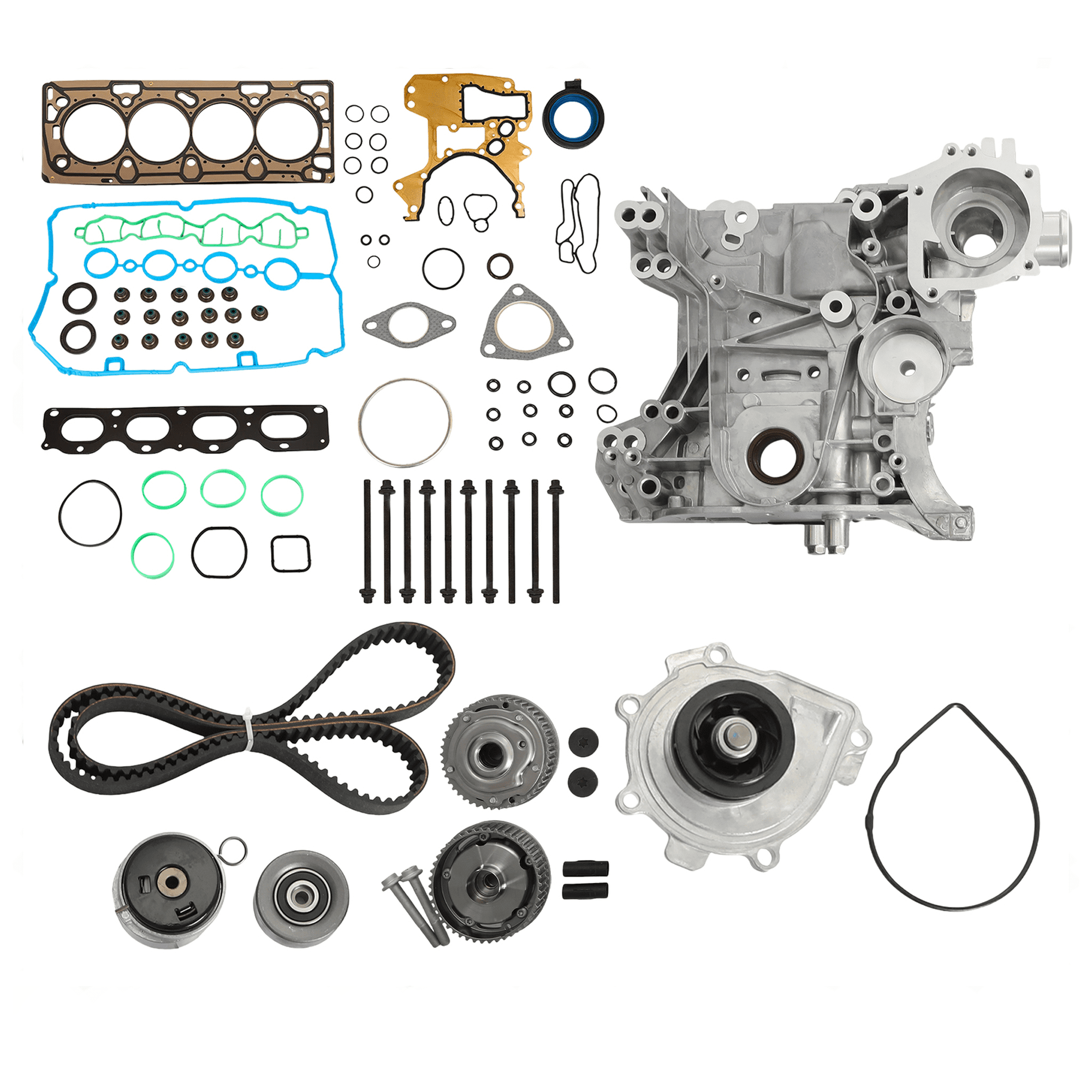 Timing Belt Kit Water Pump Oil Pump Head Gasket Set Bolts For 2011-2017 ...