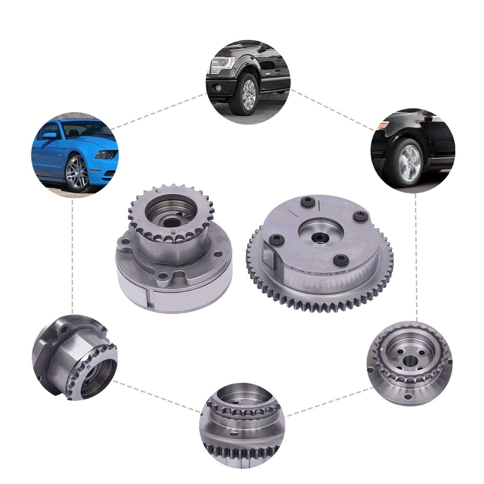 Timing Camshaft Sprocket Cam Phaser for Ford Edge Explorer Mustang 3.5L ...