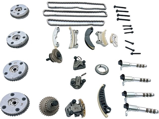 Timing Chain Kit with VVT Sprockets and Solenoids - Compatible with ...