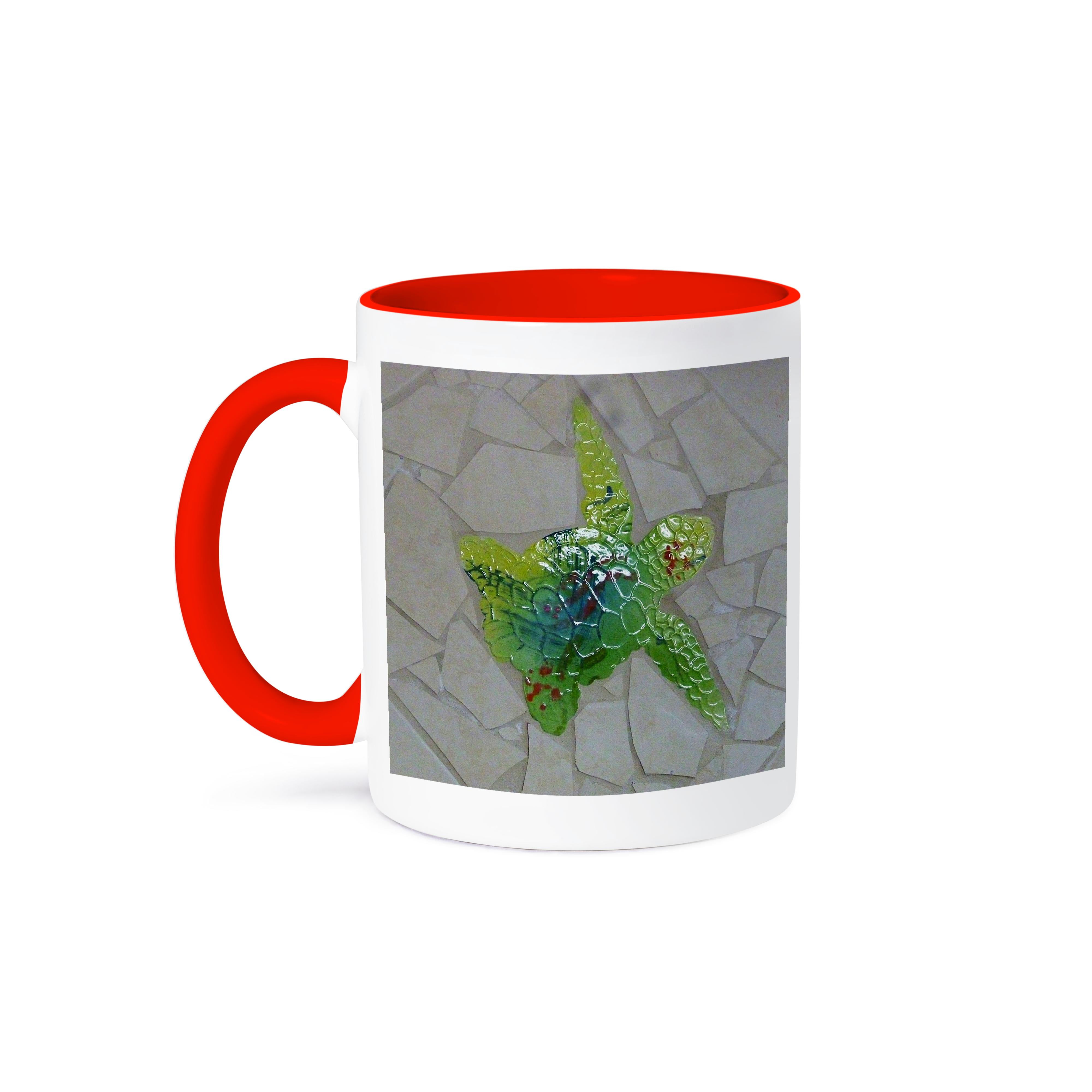Timmy Turtle, 15oz Two-Tone Red Mug - Walmart.com