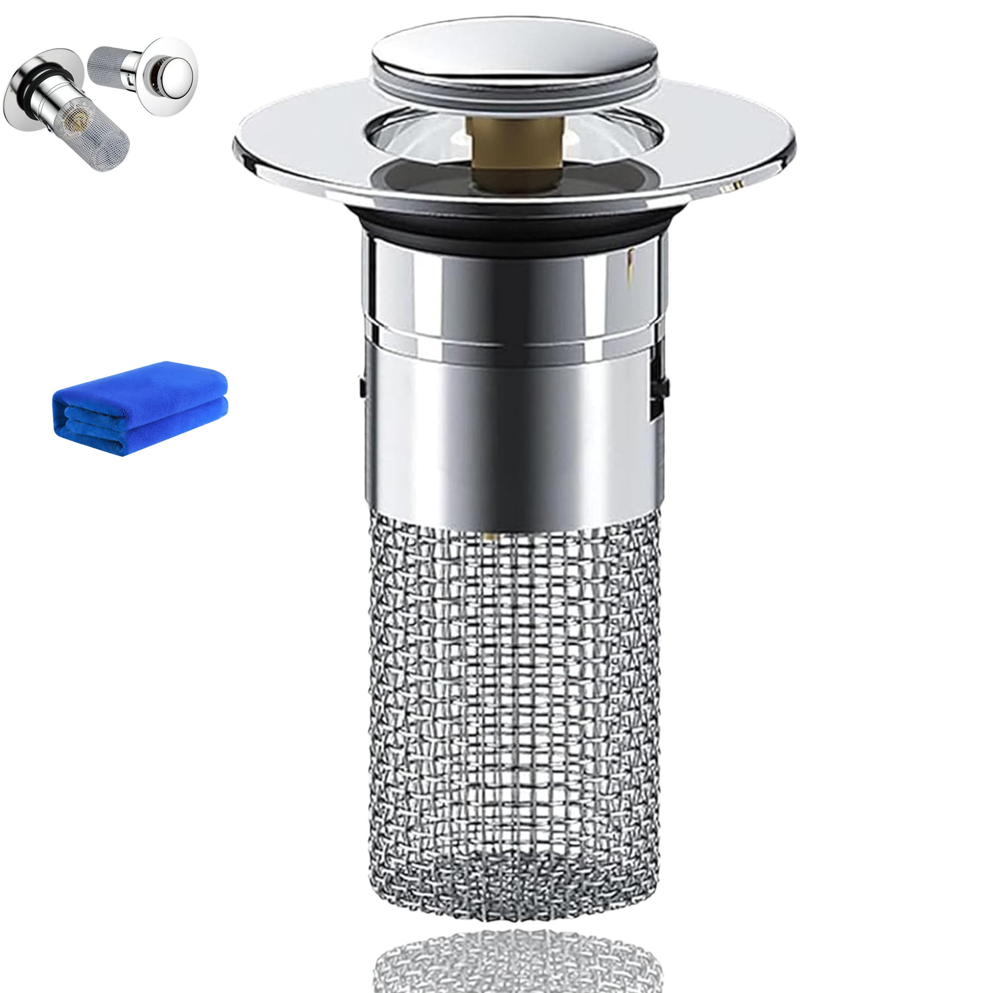 Timnamy Drain Filter, Kouglh Pop up Sink Drain Strainer Bathroom ...