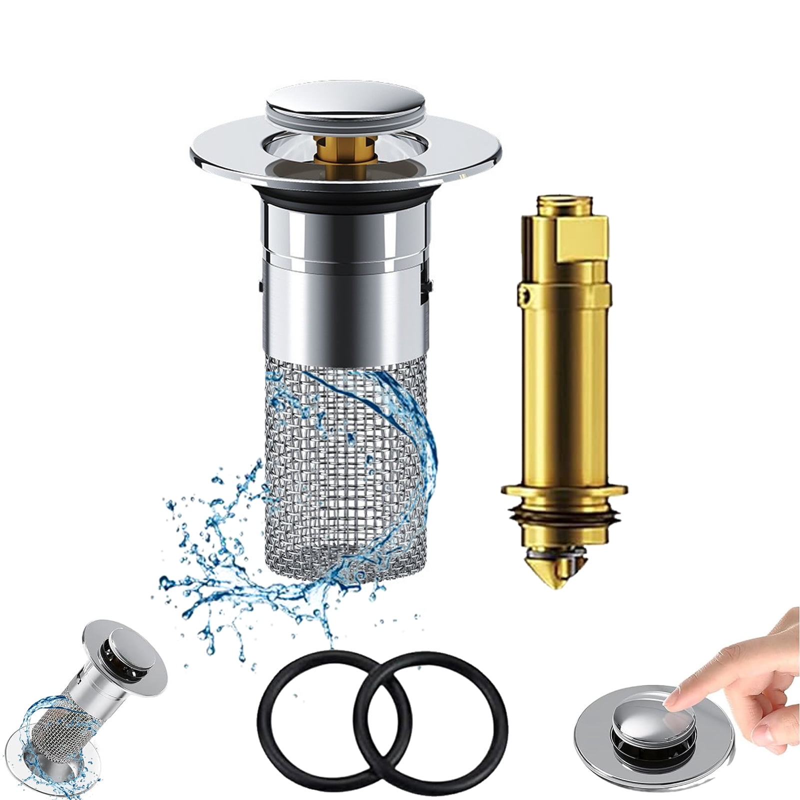 Timnamy Drain, Timnamy Sink Strainer, 2025 New Pop up Sink Drain ...