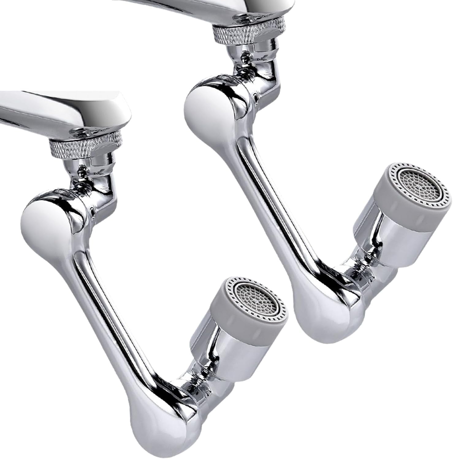 Timnamy Faucet Attachment, Rotating 1440° Robotic Arm Faucet Universal ...