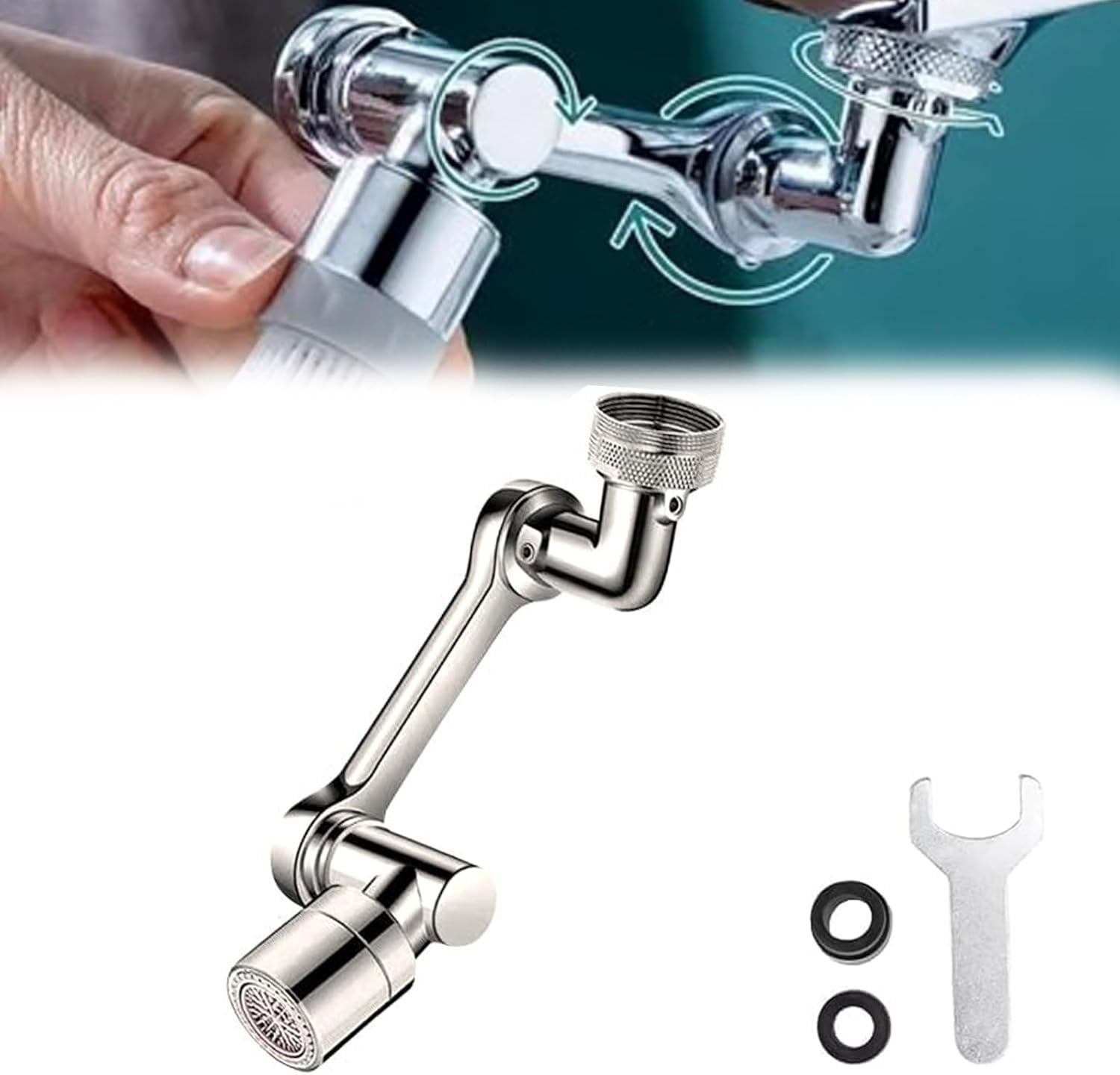 Timnamy Rotating Faucet, Kouglh Rotating Faucet, Rotating 1080 Robotic ...