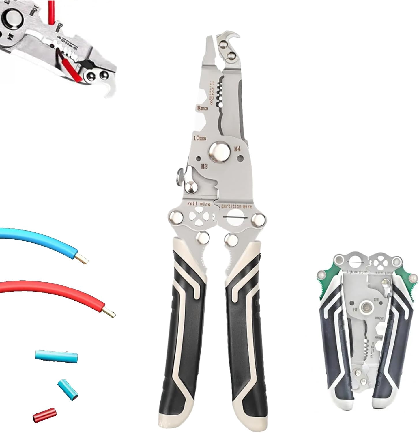 Timnamy Wire Stripper,Timnamy Multifunctional Folding Wire Stripper ...