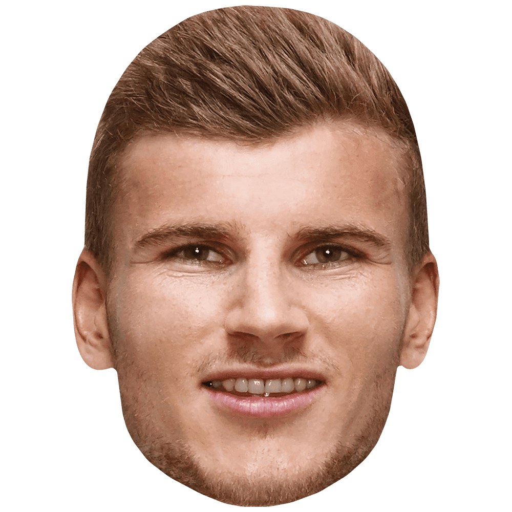 Timo Werner (Stubble) Celebrity Mask, Flat Card Face, Fancy Dress Mask ...
