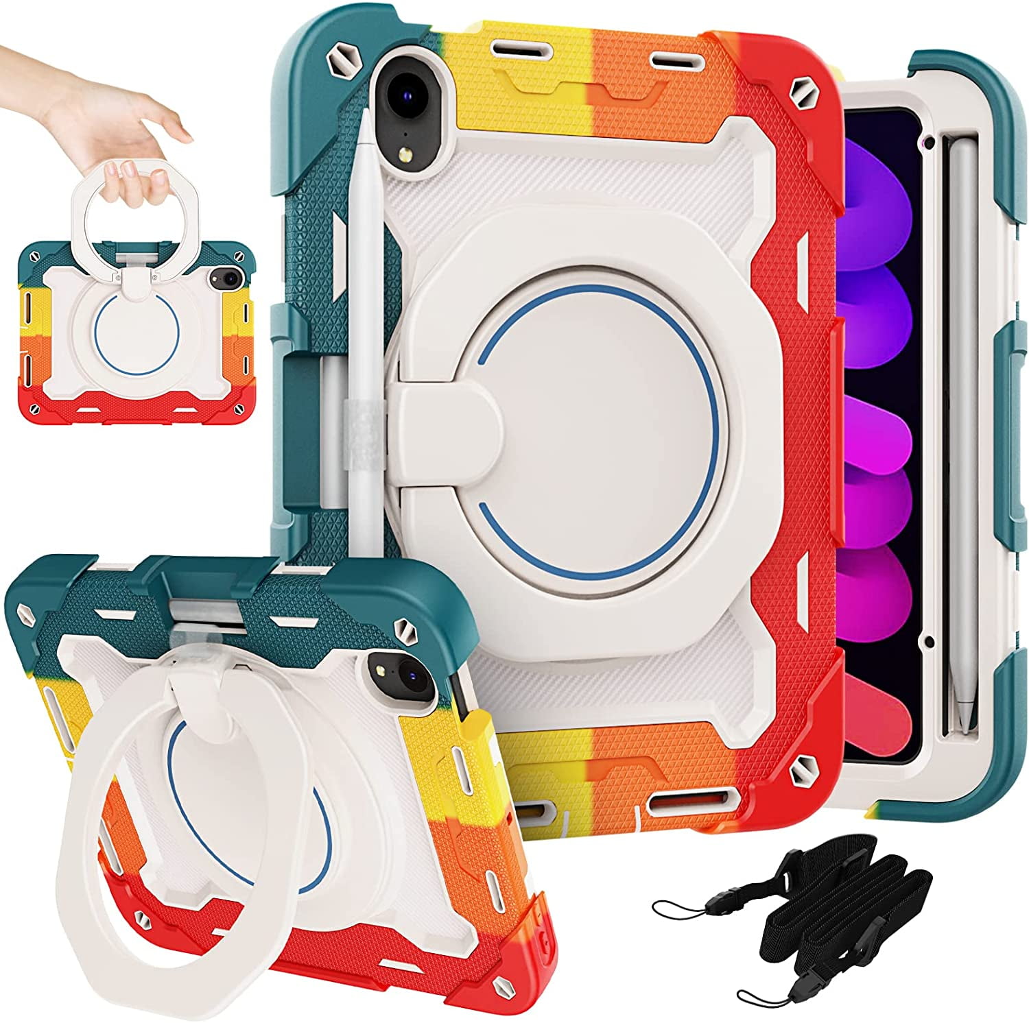 Timoom for 2021 iPad Mini 6 Case Cover 8.3 inch 6th Generation, 3-Layer ...