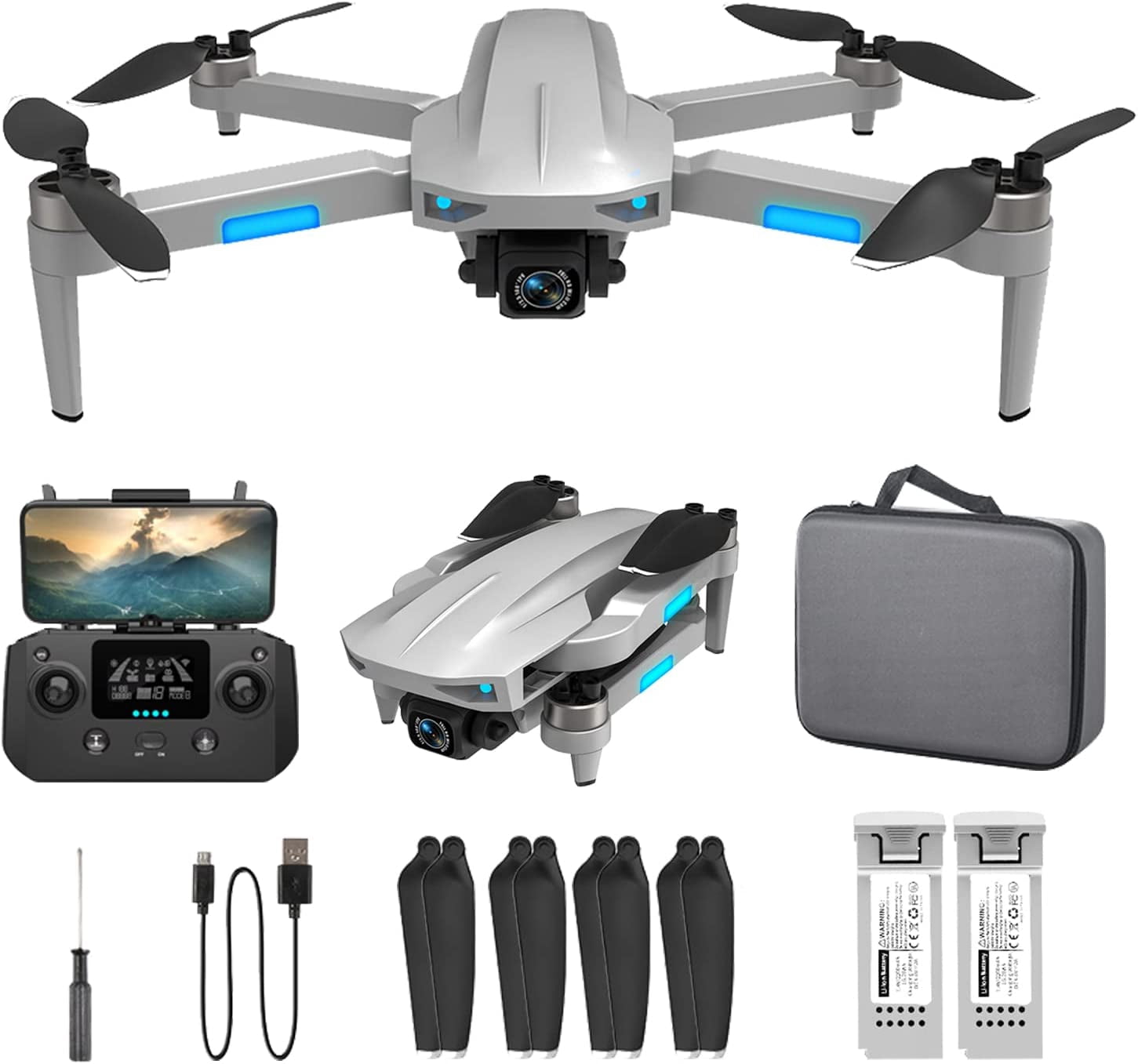 Timoom Drones with Camera for Adults 4k, 5G WIFI FPV Transmission Drone ...