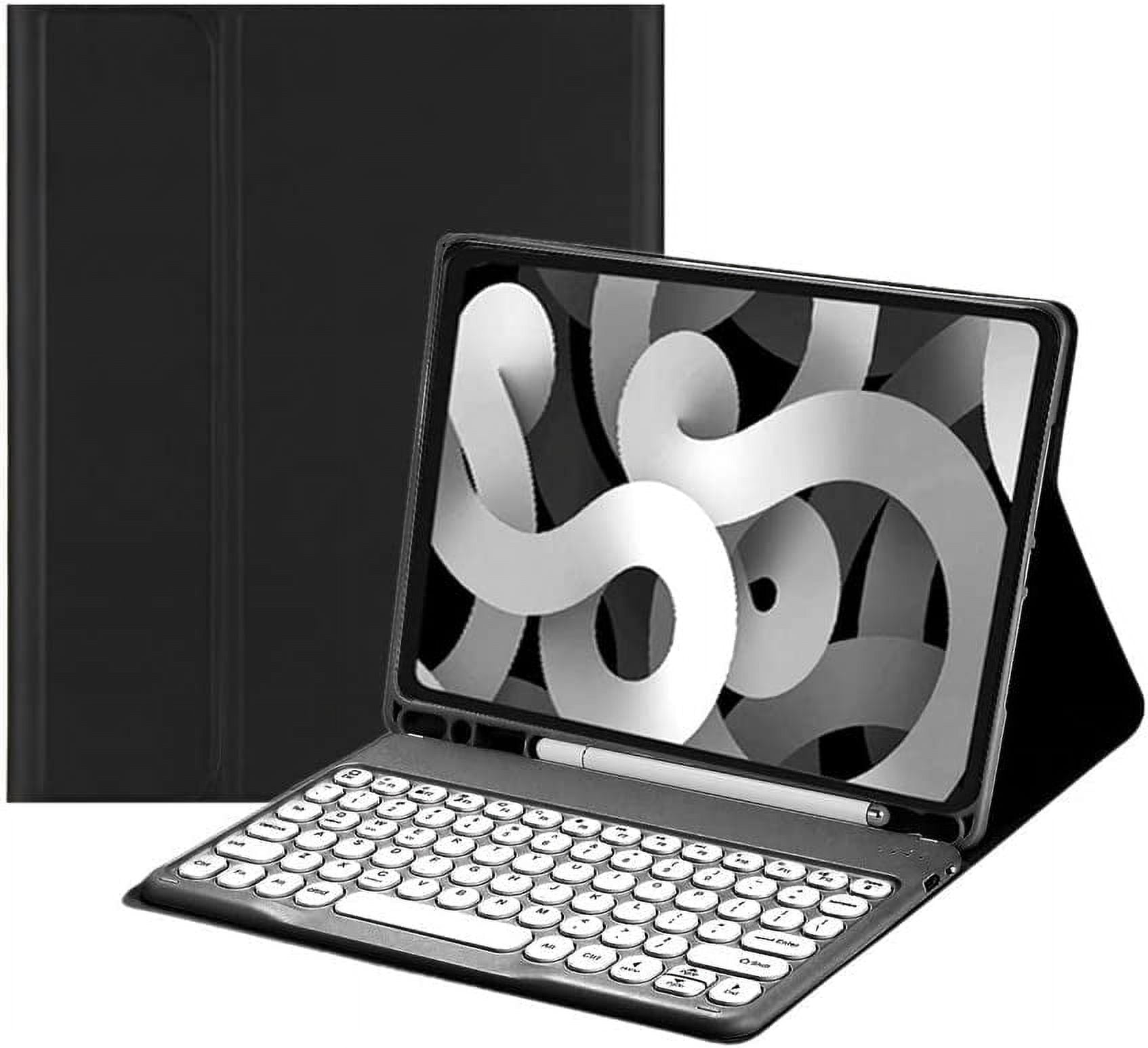 Timoom Keyboard Case for iPad 10th Generation 2022,Round Keys Retro ...