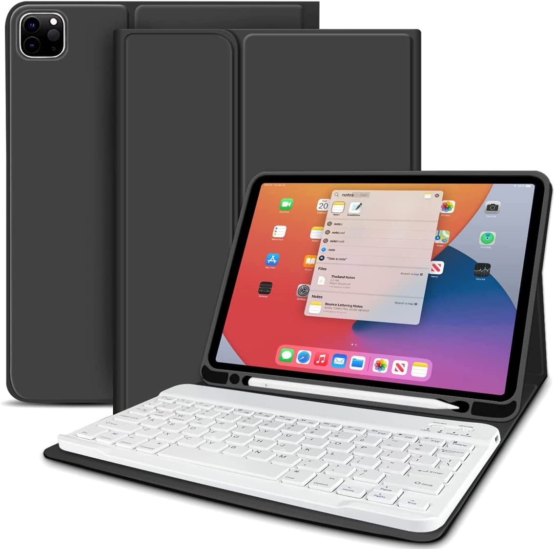 Timoom Keyboard Case for iPad Pro 11 Inch 2021/2020 with Pencil Holder ...