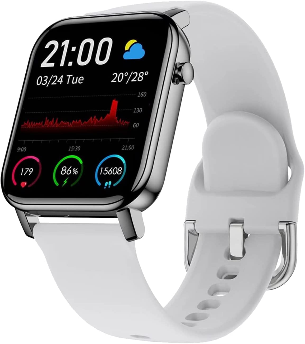 Timoom Smart Watch for Android and iOS Phone with 1.4" Touch Screen ...