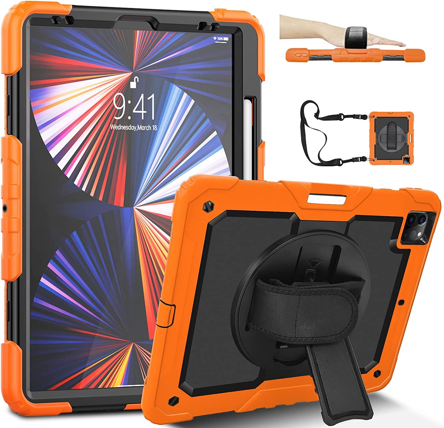 Timoom iPad Pro 12.9 Case 2022 6th Generation 2021 5th Generation 2020 4th Generation Cases with ...