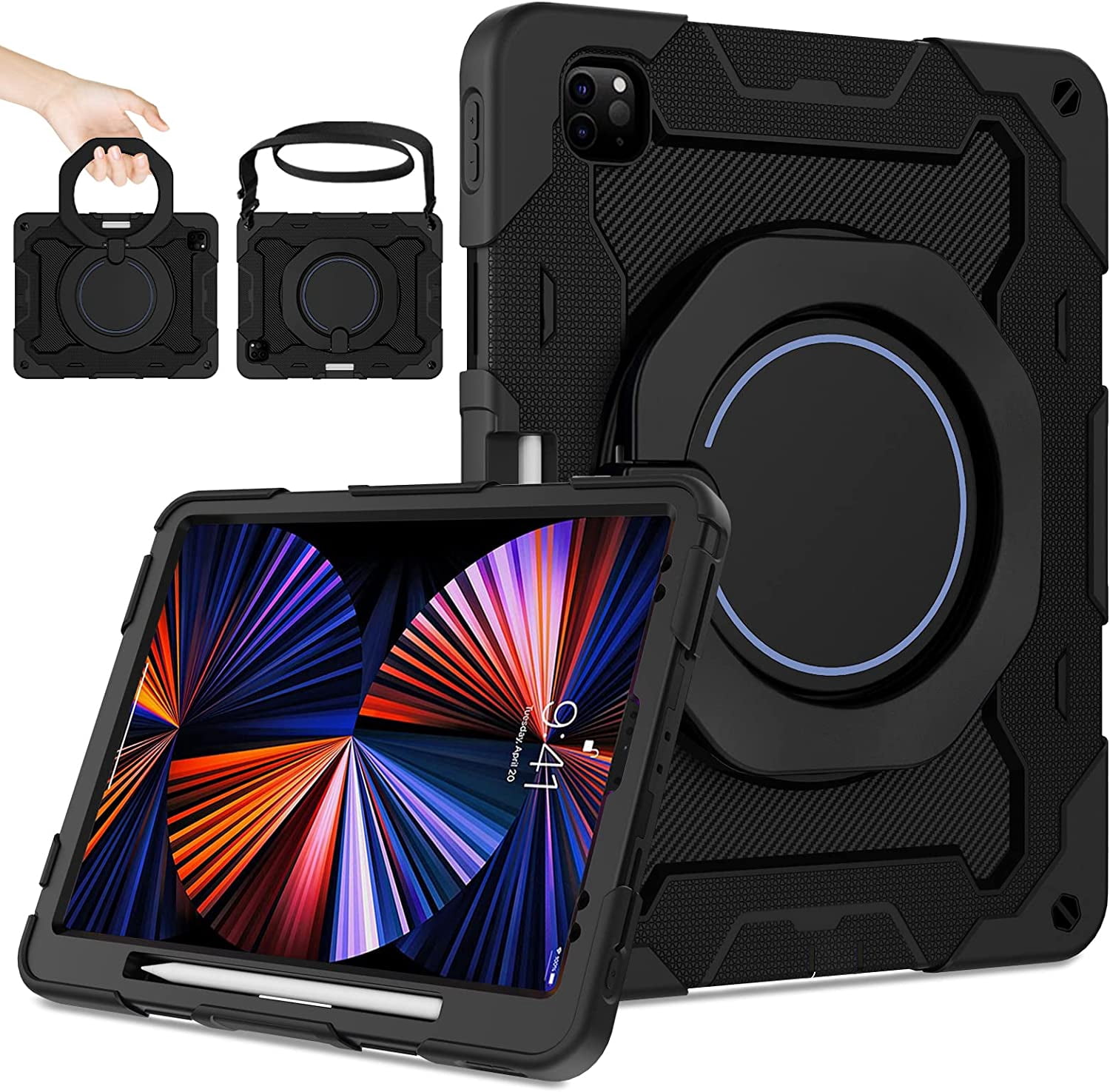 Timoom iPad Pro 12.9 Case 6th 5th 4th 3rd Generation (2022 2021 2020 ...